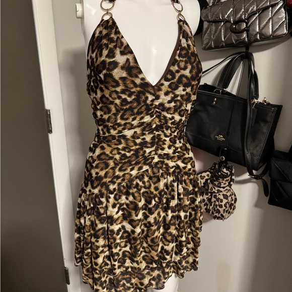 Windsor | Dresses | Windsor Leopard Print Backless Dress | Poshmark